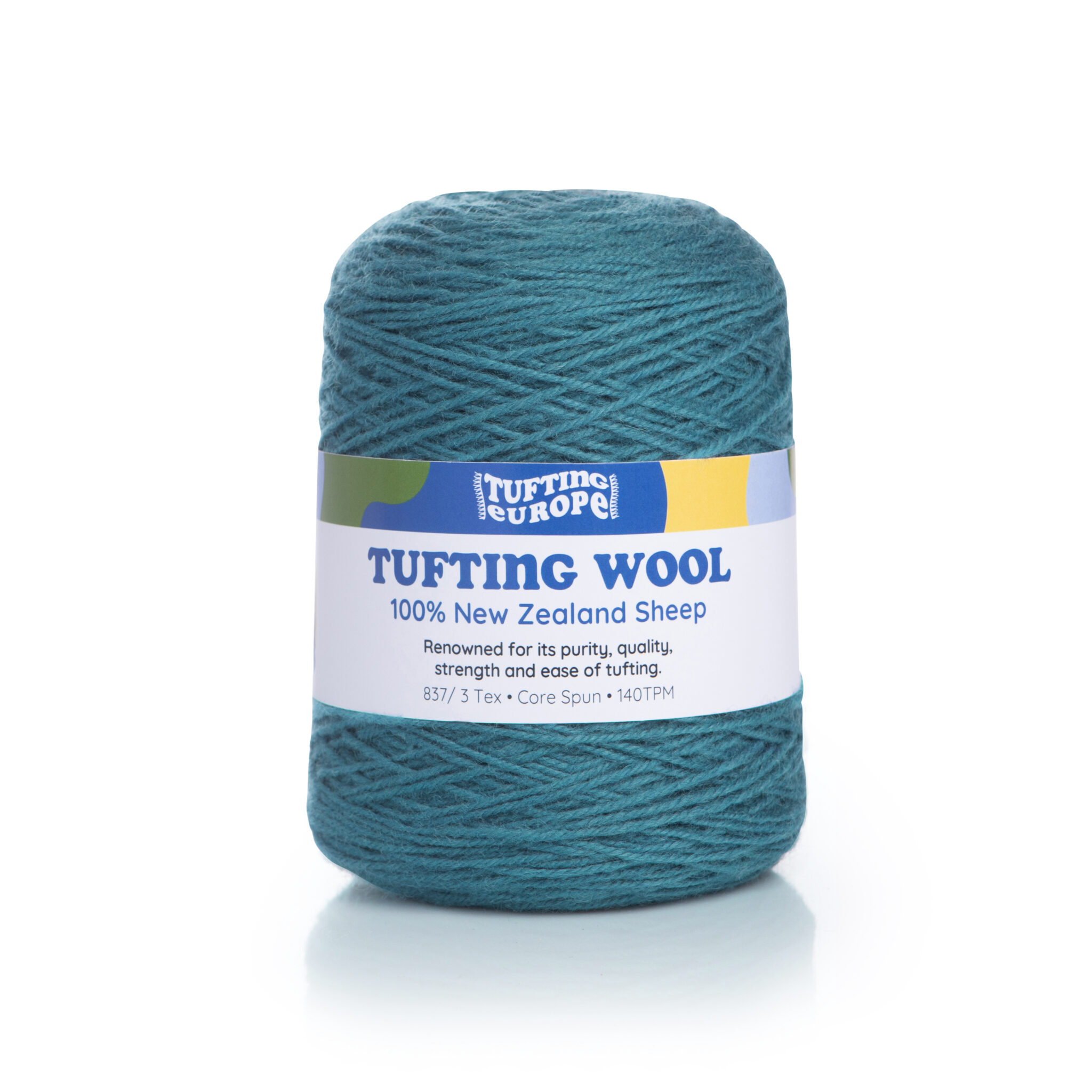Mid Indigo Blue 500 g Wool Tufting Yarn - Tufting Europe