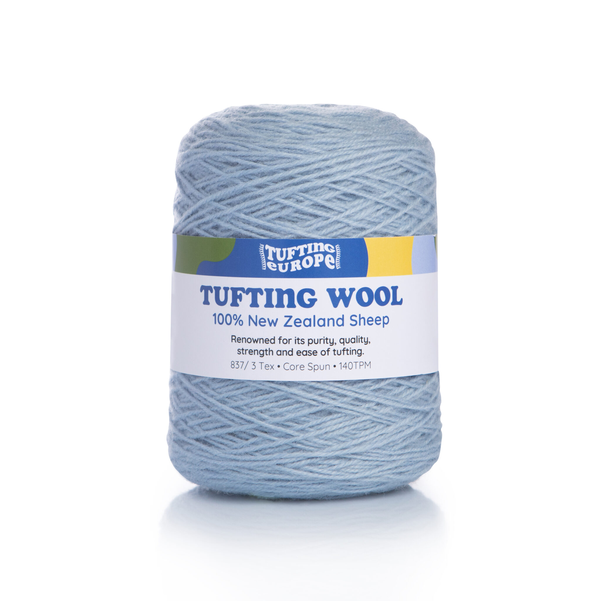 Steel Blue 500 g Wool Tufting Yarn - Tufting Europe
