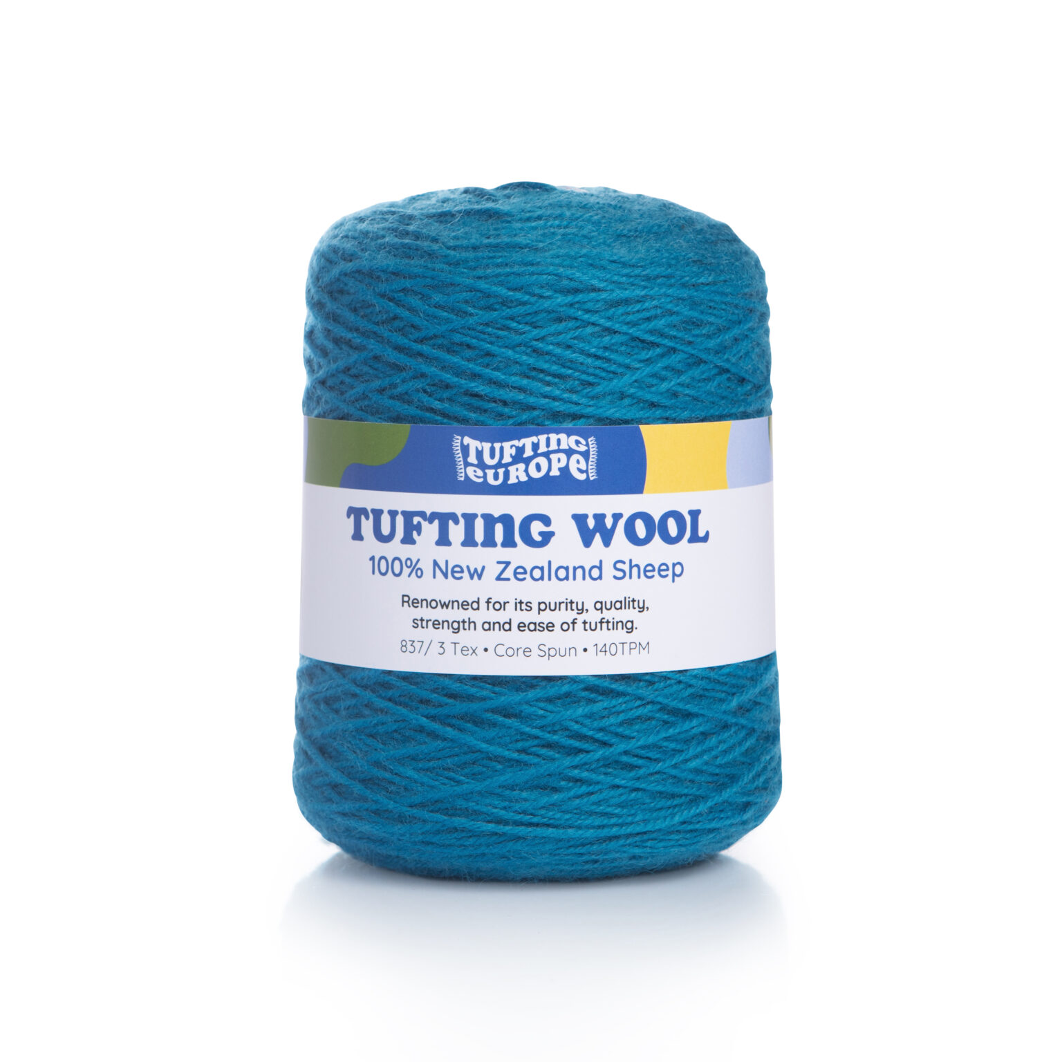Super Blue 500 g Wool Tufting Yarn - Tufting Europe