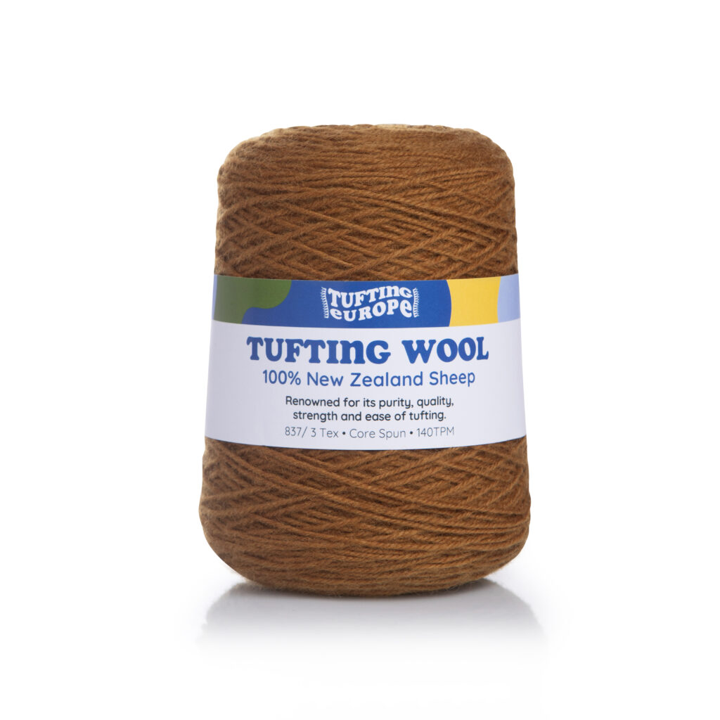 Compre el Marrón Arce 500 g Lana Hilo para tufting - Tufting Europe