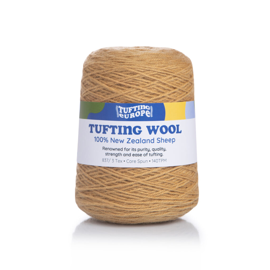 Compre el Lana color Beige Miel 500 g Hilo para tufting - Tufting Europe