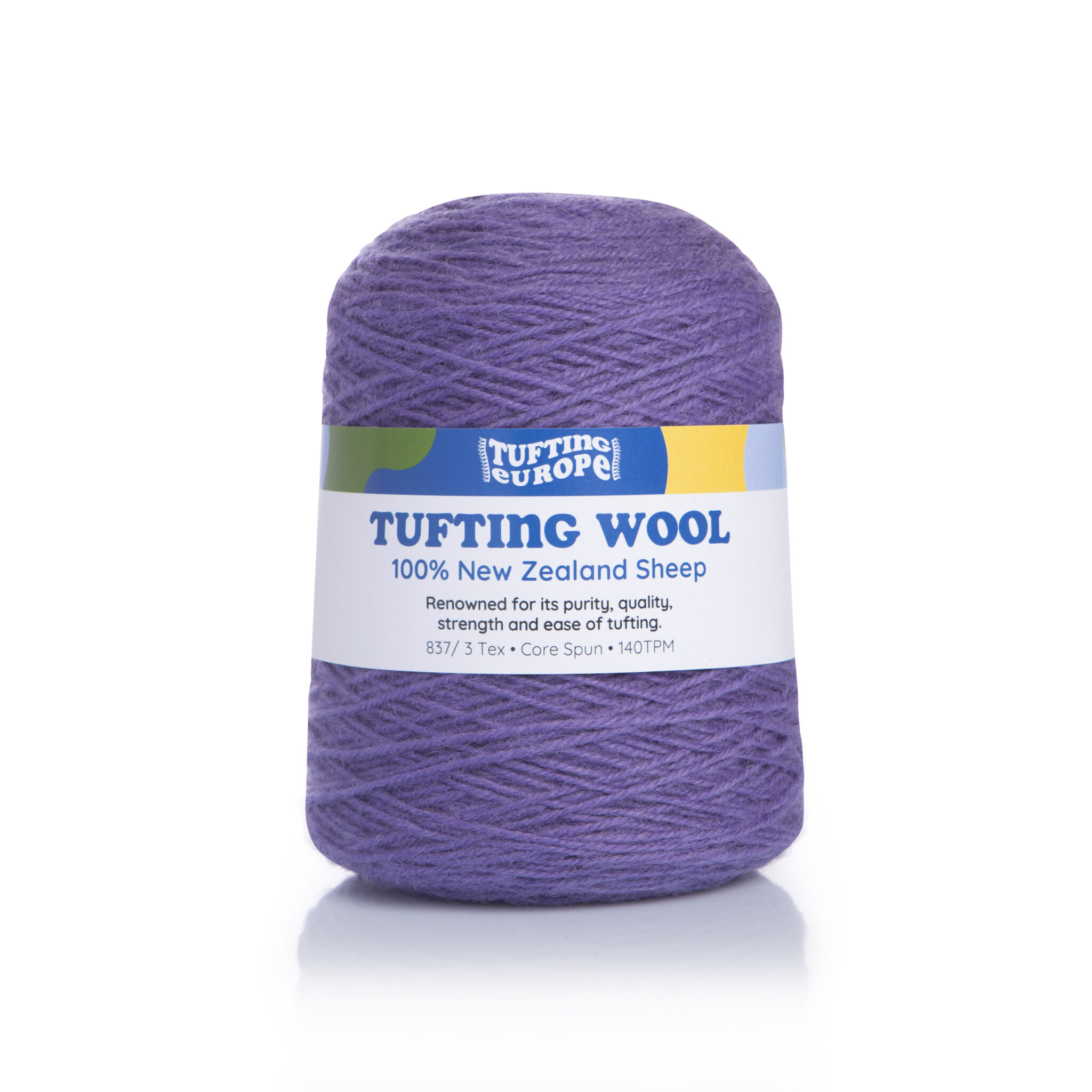 Dark Purple 500 g Wool Tufting Yarn - Tufting Europe