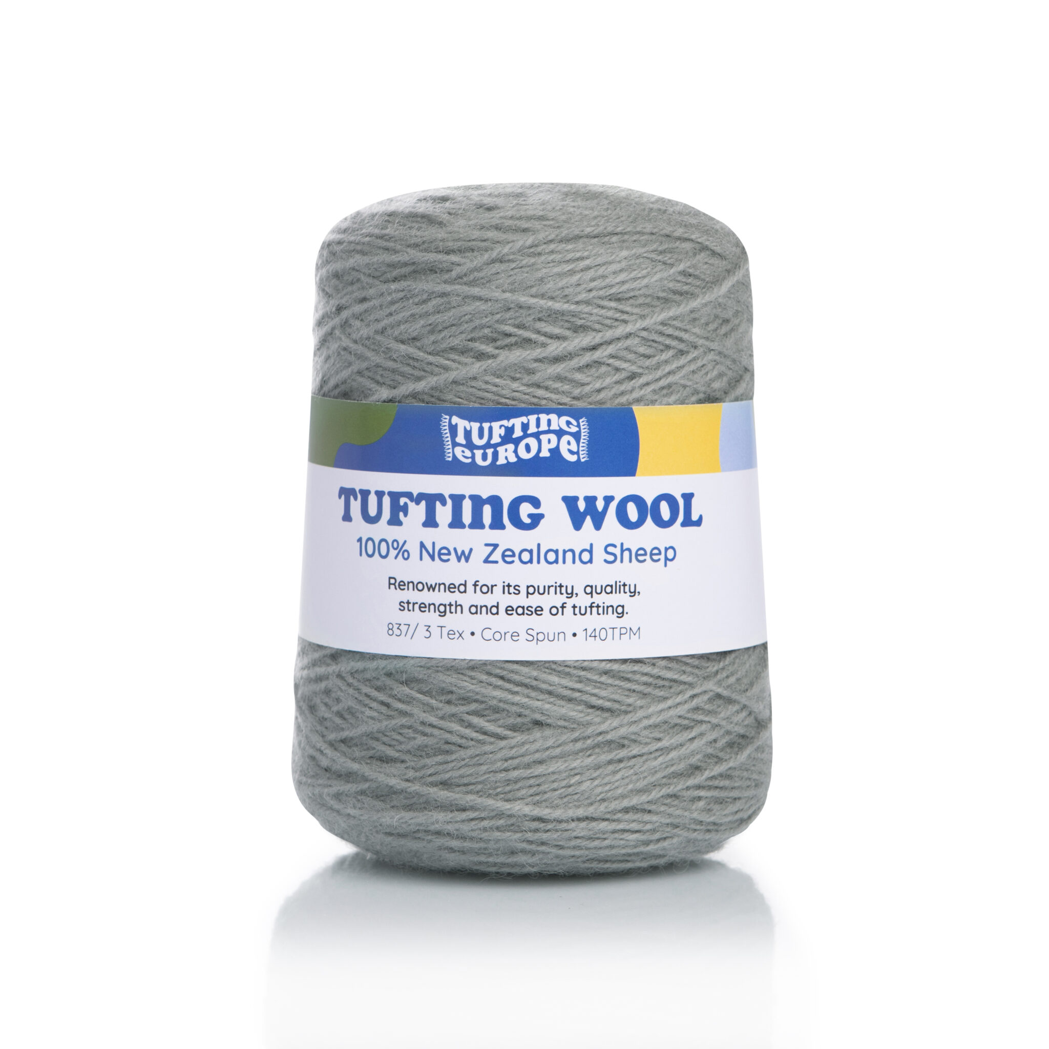 Dark Grey 500 g Wool Tufting Yarn - Tufting Europe